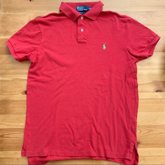Polo Ralph Lauren | Shirts | Polo Ralph Lauren Red Shirt With Green ...